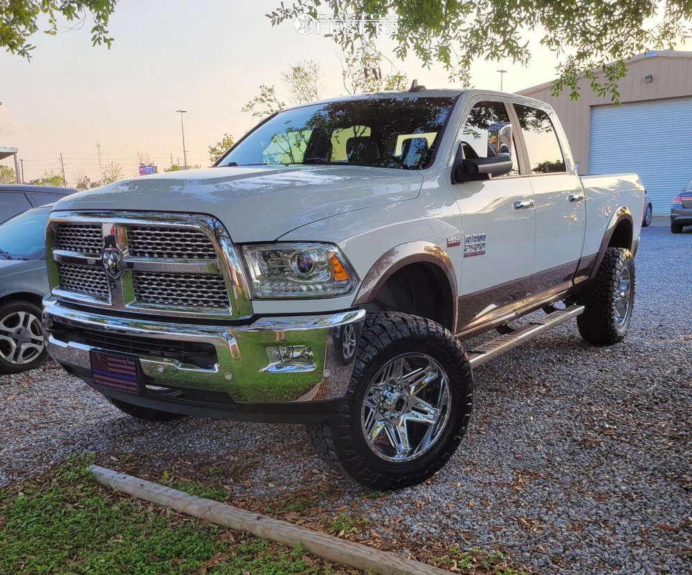 2018 Ram 2500 with 20x10 -25 Vision Razor and 35/12.5R20 Nitto Ridge ...