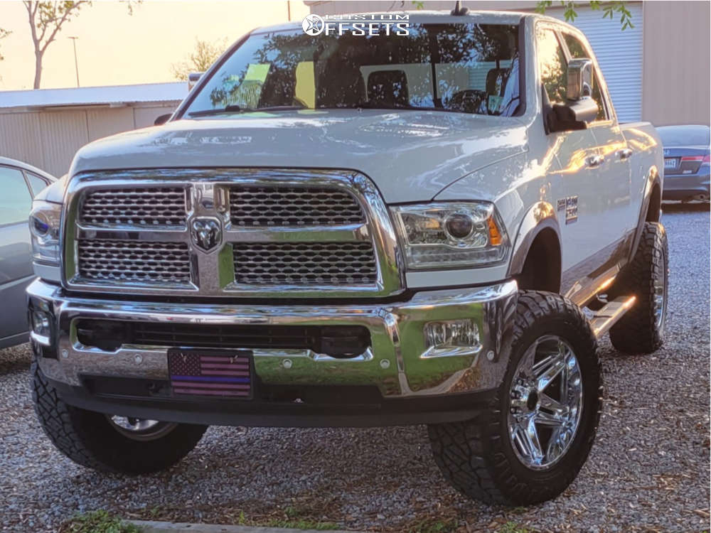 2018 Ram 2500 with 20x10 -25 Vision Razor and 35/12.5R20 Nitto Ridge ...