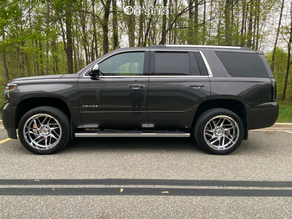 2018 Chevrolet Tahoe with 22x10 -18 Moto Metal Mo985 and 285/45R22 ...