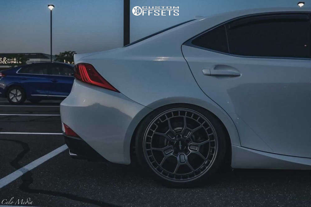 2017 Lexus IS300 with 19x8.5 35 Rotiform ZMO-M and 235/35R19 Nexen ...