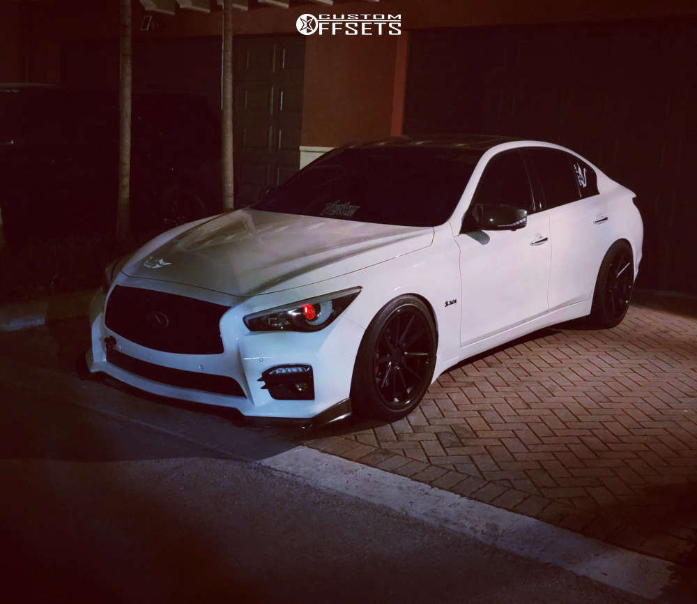 2017 INFINITI Q50 with 19x9.5 20 Ferrada FR4 and 255/40R19 Lexani Lx ...