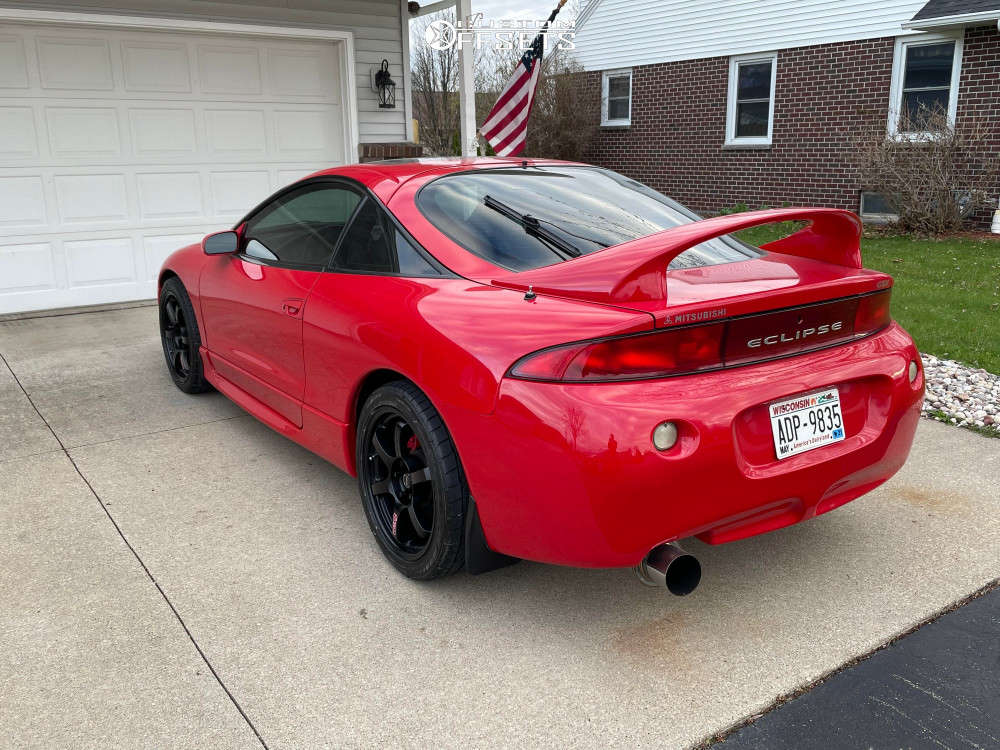 1999 Mitsubishi Eclipse with 18x8.5 37 Gram Lights 57dr and 245/40R18 ...
