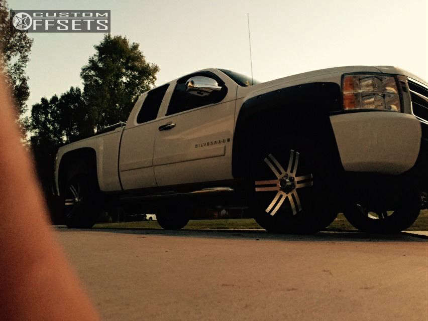 2007 Chevrolet Silverado 1500 with 20x9 10 MB Wheels Vortex and 35/12 ...