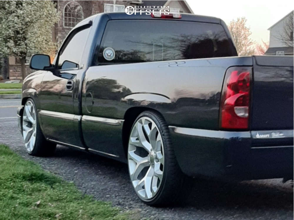2005 Chevrolet Silverado 1500 with 24x10 31 Strada Snowflake Replica ...