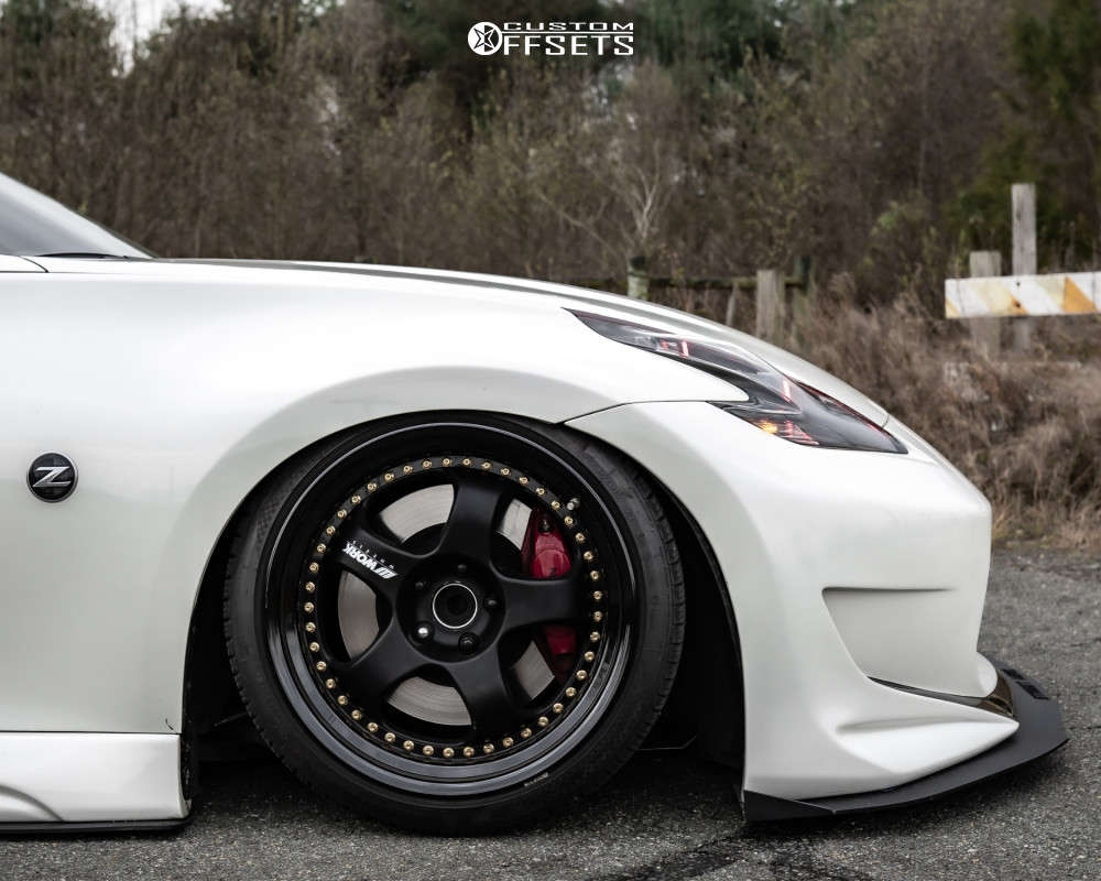 2013 Nissan 370Z with 19x9.5 17 Work Meister S1 3p and 225/40R19 ...