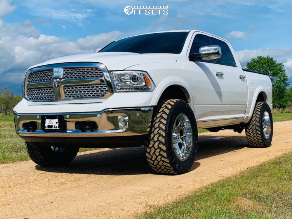 2016 Ram 1500 with 20x10 -19 Hostile Rage and 35/12.5R20 Nitto Trail ...