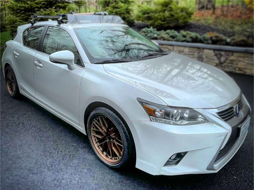 2014 Lexus CT200h with 18x8.5 35 XXR 571 and 225/40R18 Vercelli and ...