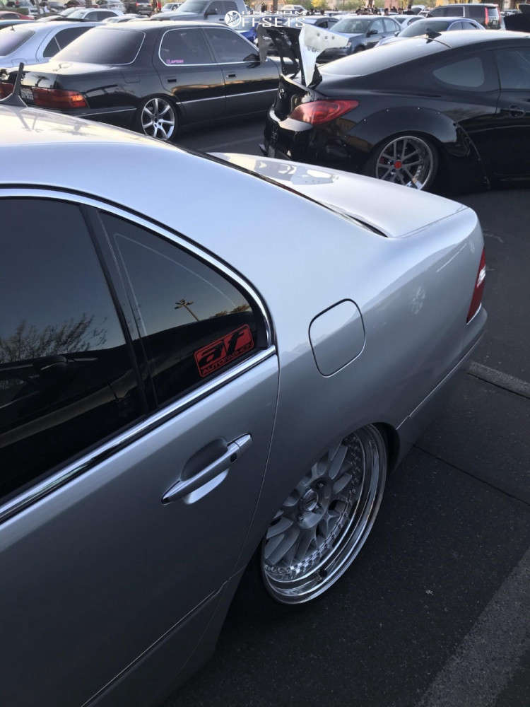 2006 Lexus LS430 with 19x9.5 20 Work Meister M1 3p and 225/35R19 ...