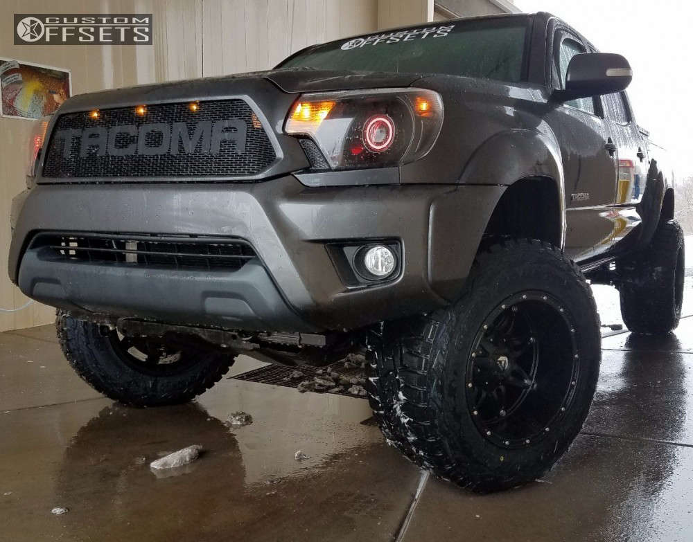 2012 Toyota Tacoma with 18x12 -44 Fuel Hostage and 33/12.5R18 Toyo ...
