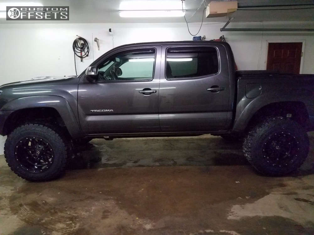2012 Toyota Tacoma with 18x12 -44 Fuel Hostage and 33/12.5R18 Toyo ...