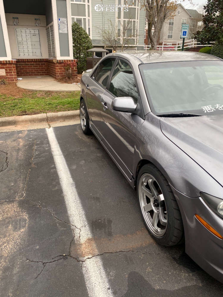 2006 Mazda 6 with 18x8.5 35 AVID1 AV6 and 245/40R18 Nitto Nt05 and ...