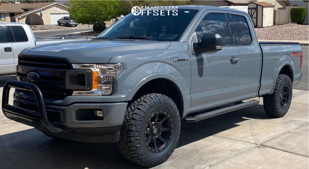 2019 Ford F-150 with 18x9 6 Icon Alloys Rebound and 295/70R18 Nitto ...