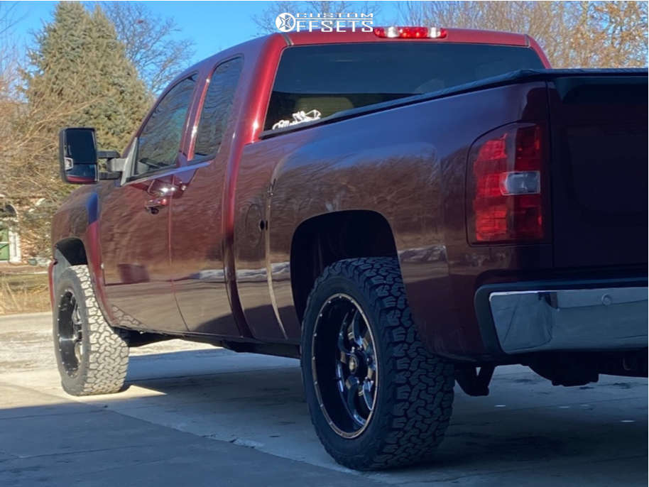 2009 Chevrolet Silverado 1500 with 20x9 -12 BMF Novakane and 285/60R20 ...