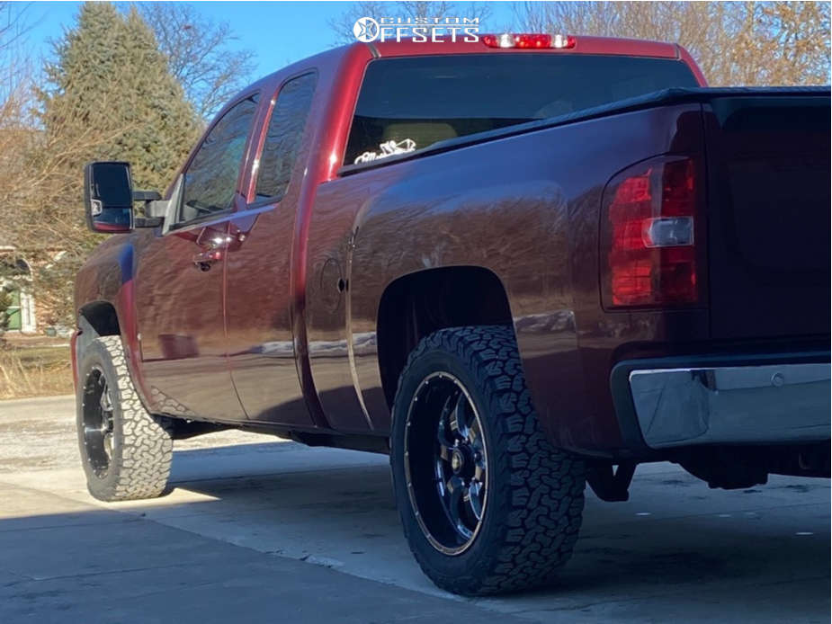2009 Chevrolet Silverado 1500 with 20x9.5 -12 BMF Novakane and 285 ...