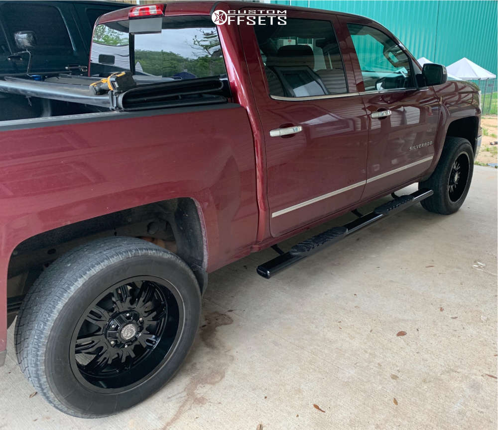 2015 Chevrolet Silverado 1500 with 20x9 -12 Panther 580 and 275/55R20 ...