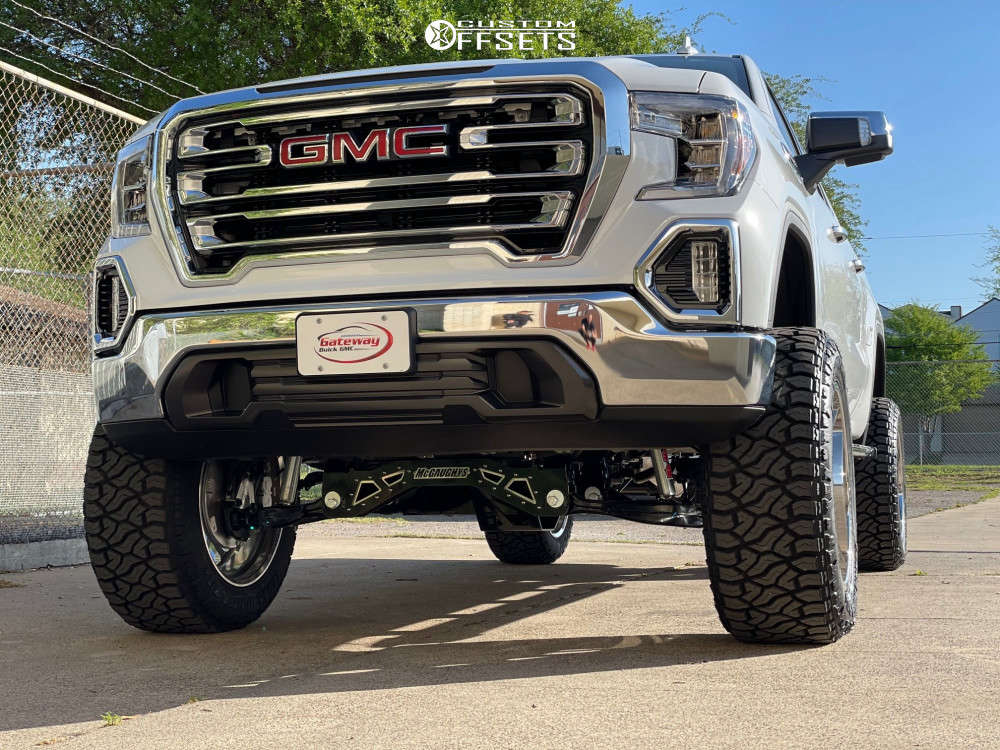 2021 GMC Sierra 1500 with 22x12 -44 Stealth Forged Revolt and 37/12 ...