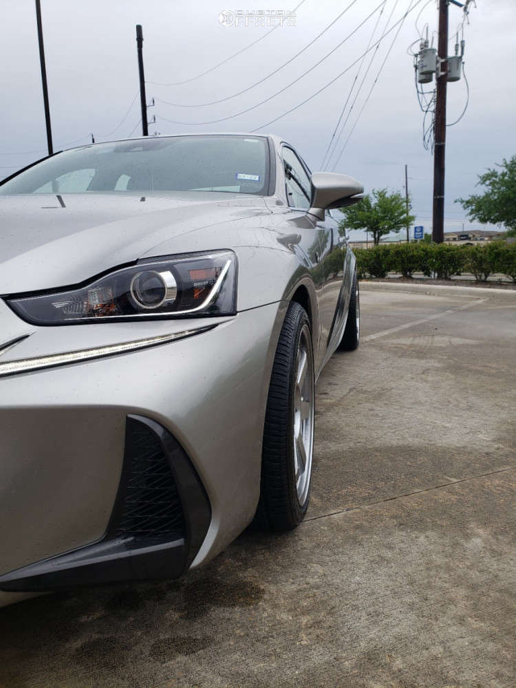 2017 Lexus IS200t with 18x8 35 AVID1 AV6 and 225/40R18 Bridgestone ...