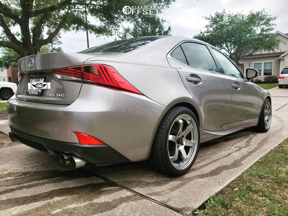 2017 Lexus IS200t with 18x8 35 AVID1 AV6 and 225/40R18 Bridgestone ...