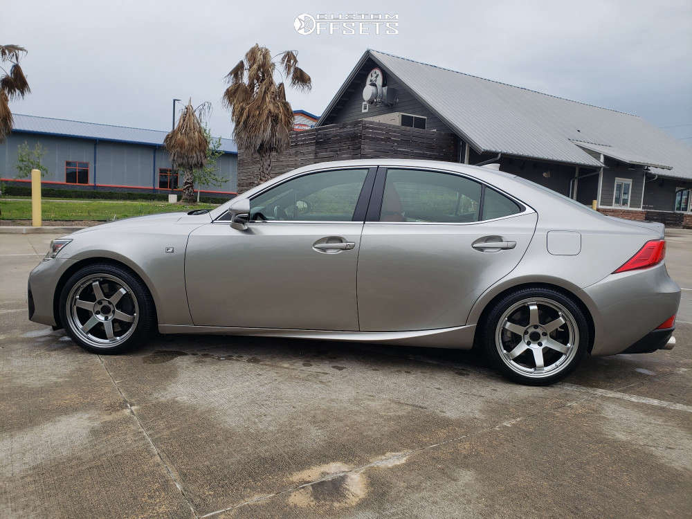 2017 Lexus IS200t with 18x8 35 AVID1 AV6 and 225/40R18 Bridgestone ...
