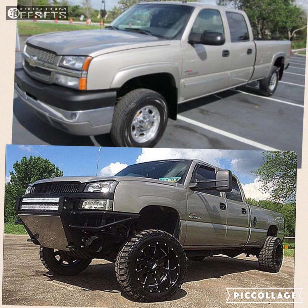 2003 Chevrolet Silverado 2500 HD with 20x12 -44 Moto Metal MO962 and 35 ...