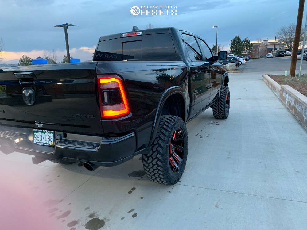 2019 Ram 1500 with 22x10 -18 Fuel Reaction and 35/12.5R22 Nitto Trail ...