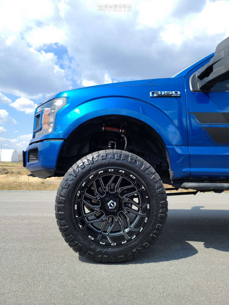 2018 Ford F-150 with 22x12 -44 TIS 544BM and 37/12.5R22 Nitto Ridge ...