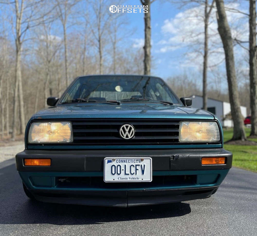 1991 Volkswagen Jetta with 15x7 52 OEM Wheels Teledial and 185/55R15 ...