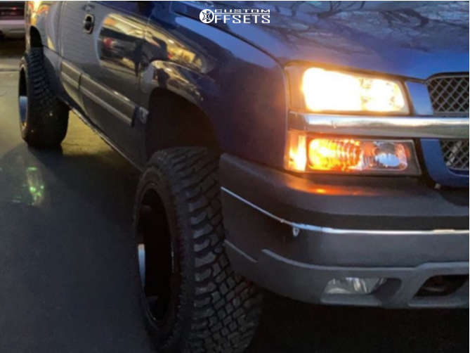 2003 Chevrolet Silverado 1500 with 20x12 -51 Vision Riot and 33/12.5R20 ...