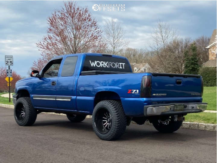 2003 Chevrolet Silverado 1500 with 20x12 -51 Vision Riot and 33/12.5R20 ...