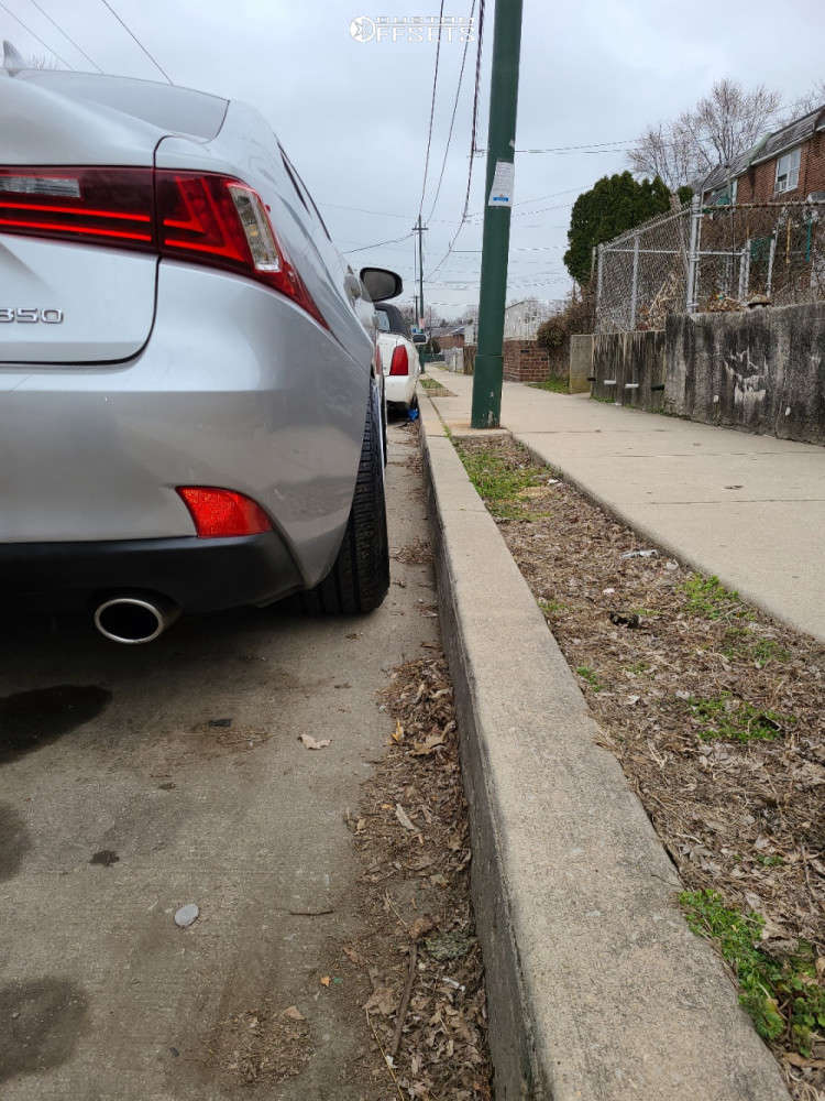2014 Lexus IS350 with 19x9.5 35 ESR Sr12 and 235/35R19 Nankang Ns-2R ...