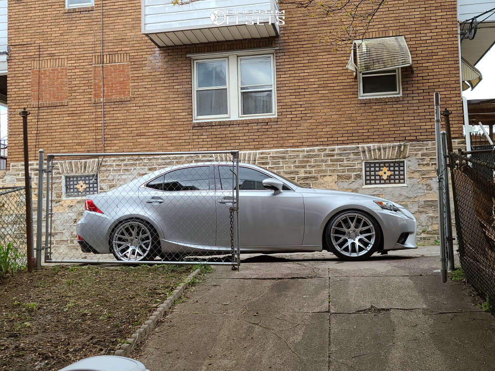 2014 Lexus IS350 with 19x9.5 35 ESR Sr12 and 235/35R19 Nankang Ns-2R ...