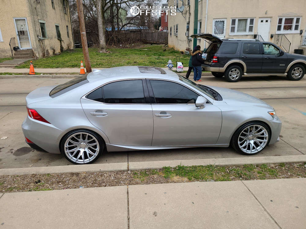 2014 Lexus IS350 with 19x9.5 35 ESR Sr12 and 235/35R19 Nankang Ns-2R ...