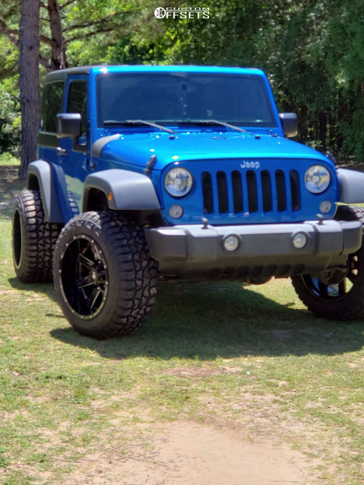 2015 Jeep Wrangler with 20x12 44 Ballistic Rage and 33/12.5R20 Federal ...