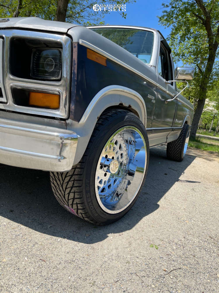 1981 Ford F-150 with 22x12 -51 ARKON OFF-ROAD Crown Series Triumph and ...