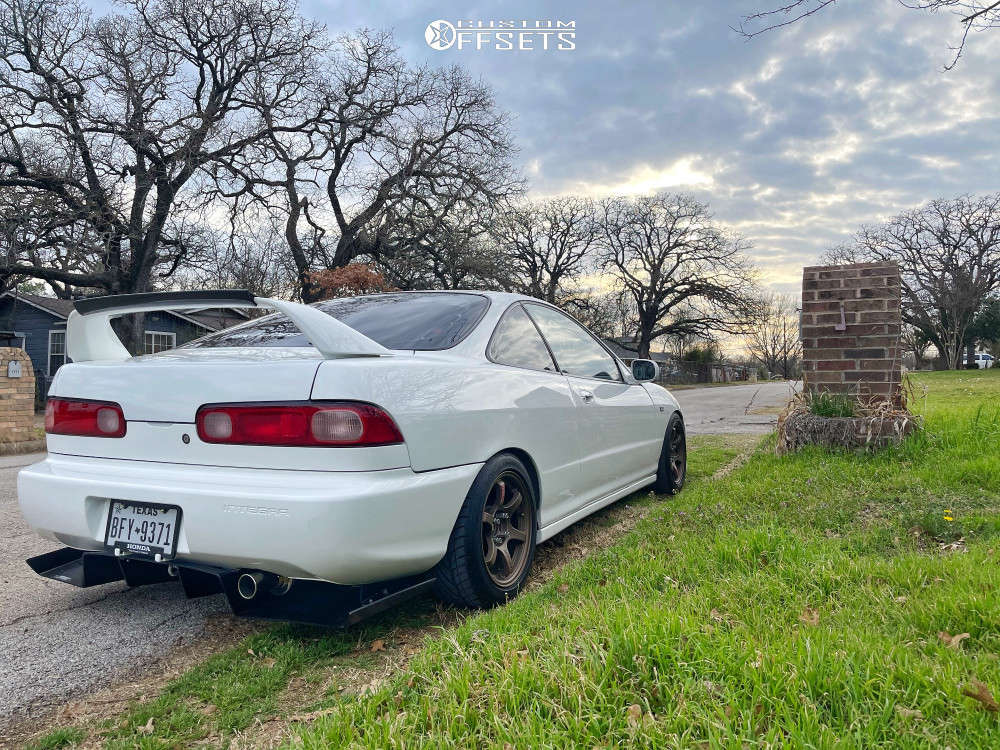1997 Acura Integra with 15x8 35 Gram Lights 57dr and 205/50R15 Nitto ...