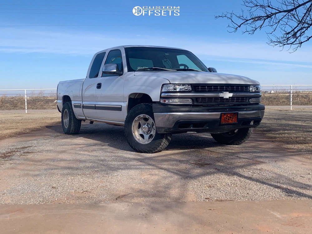 2001 Chevrolet Silverado 1500 with 16x10 0 American Racing Unknown and ...