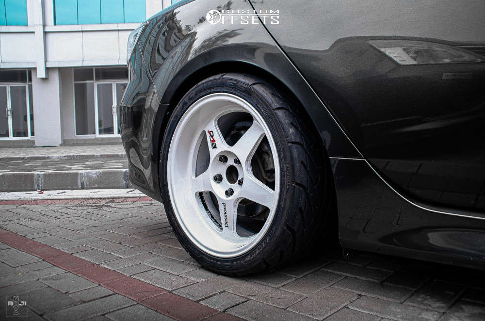 2012 Mazda 6 with 18x8 40 Desmond Regamaster and 235/45R18 Accelera Phi ...