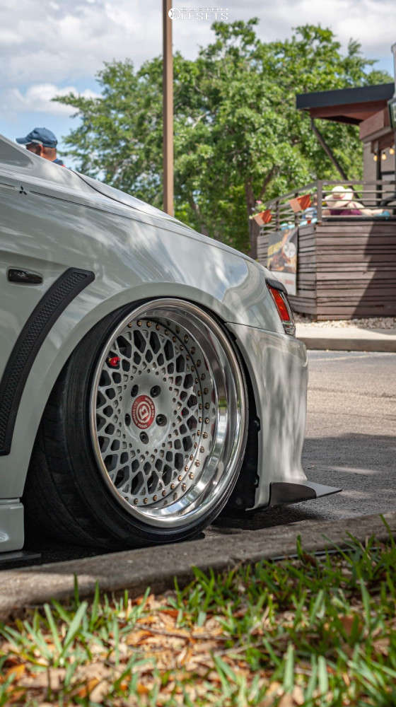 2017 Mitsubishi Lancer with 18x10 5 Brada BR-1 and 225/35R18 Nankang Ns ...