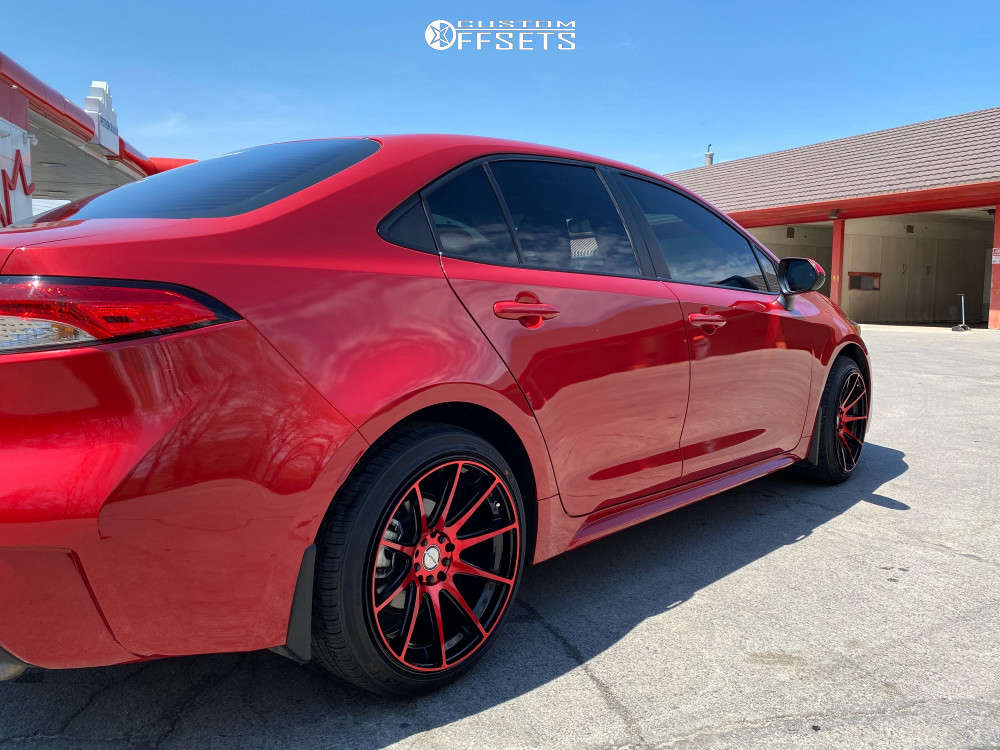 2020 Toyota Corolla with 18x9 30 Shift Gear and 225/40R18 Nexen Cp671 ...