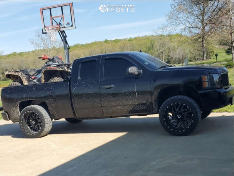 2008 Chevrolet Silverado 1500 with 22x12 -44 TIS 544BM and 33/12.5R22 ...