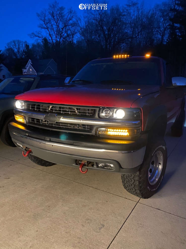 2002 Chevrolet Silverado 1500 with 18x10 -24 American Racing Baja and ...