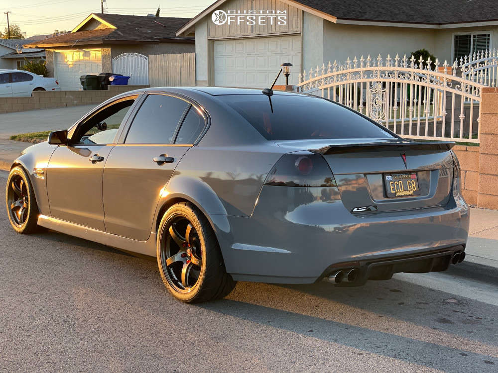 2009 Pontiac G8 with 19x9.5 35 Rays Engineering 57cr and 275/35R19 ...