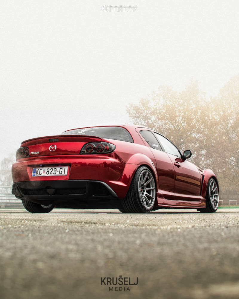 2006 Mazda RX-8 with 18x8.75 30 Japan Racing Jr11 and 225/35R18 Nankang ...