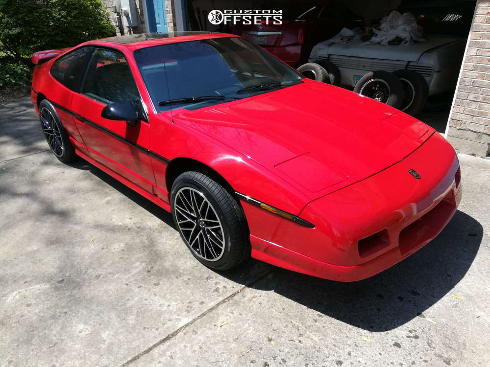 1988 Pontiac Fiero with 17x8 35 Platinum Atonement and 225/45R17 ...