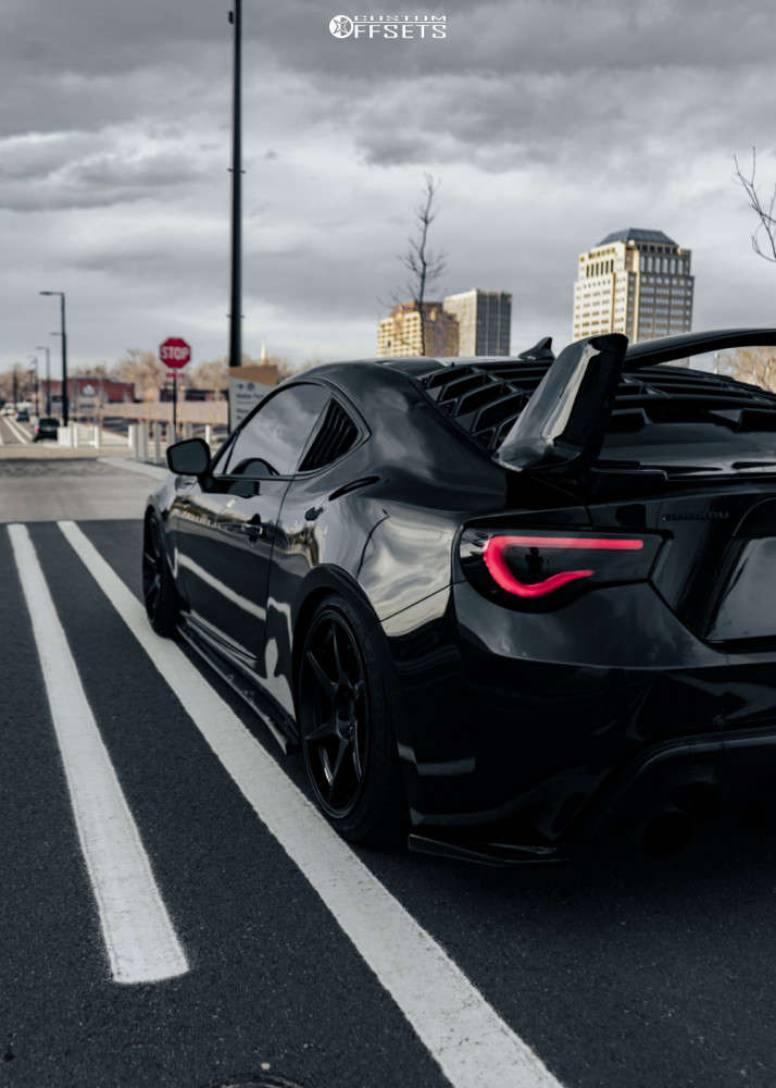 2013 Subaru BRZ with 18x9.5 38 Anovia Titan and 225/40R18 Federal SS595 ...