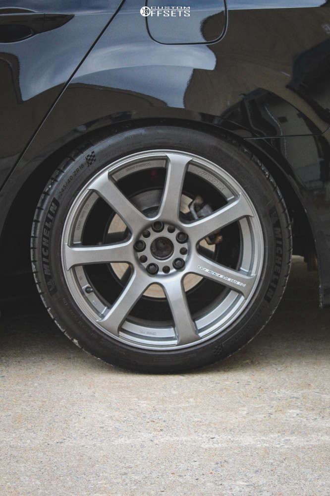 2013 Acura TSX with 18x8.5 32 Work Emotion Xt7 and 245/40R18 Michelin ...