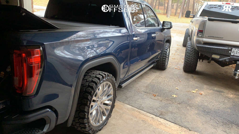 2019 GMC Sierra 1500 with 22x10 30 4Play Snowflakes and 33/12.5R22 ...