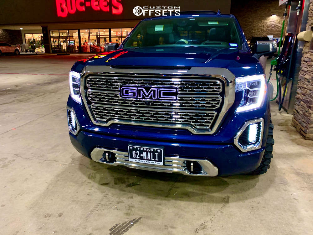 2019 GMC Sierra 1500 with 22x10 30 4Play Snowflakes and 33/12.5R22 ...