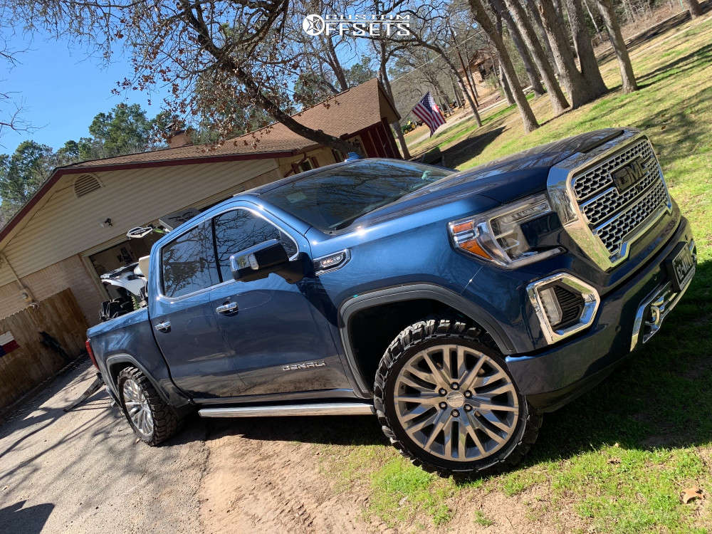 2019 GMC Sierra 1500 with 22x10 30 4Play Snowflakes and 33/12.5R22 ...