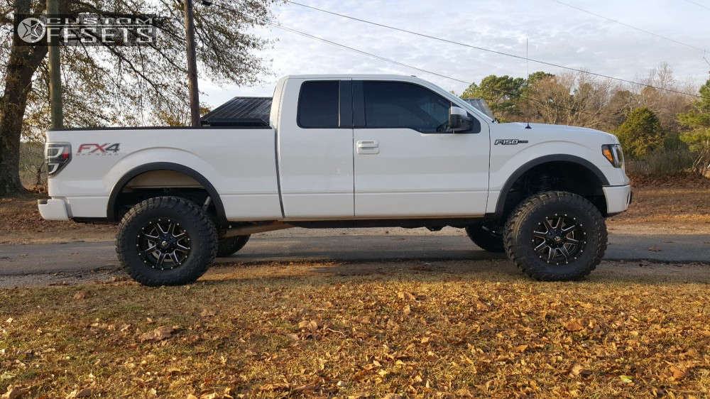 2012 Ford F-150 with 18x9 -12 Fuel Maverick and 315/70R18 Toyo Tires Open Country M/T and ...